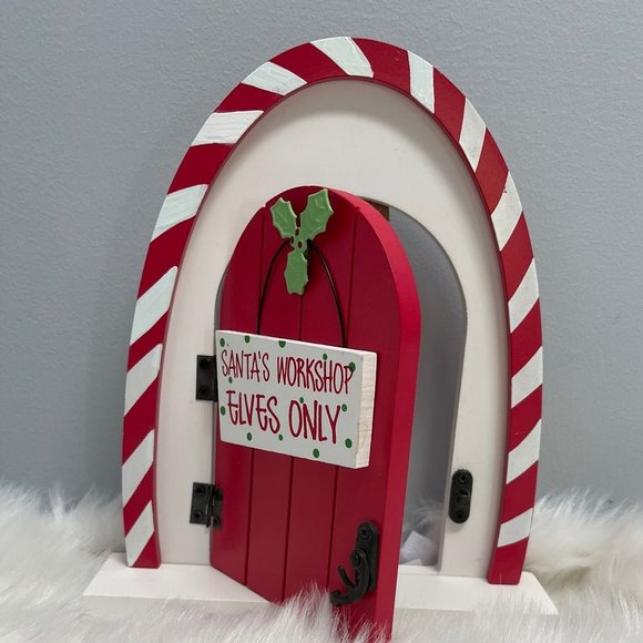 Holiday | Last One Santas Workshop Elf On The Shelf Door Elves Only ...